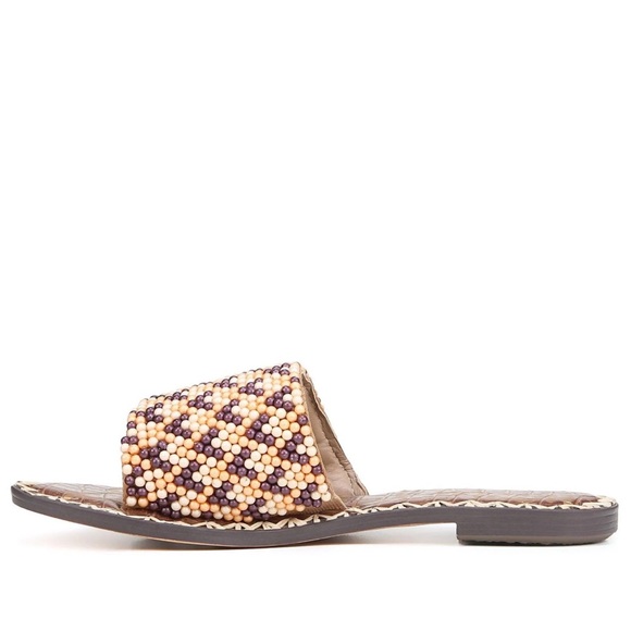 Sam Edelman | Shoes | Sam Edelman Gunner 3 Beaded Slide Sandals Size 1 ...